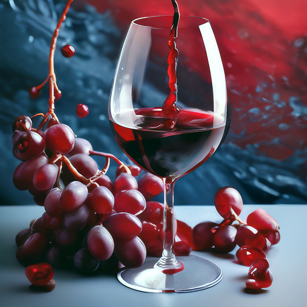 "Inspired by the beauty of the water element - the color of red wine ...