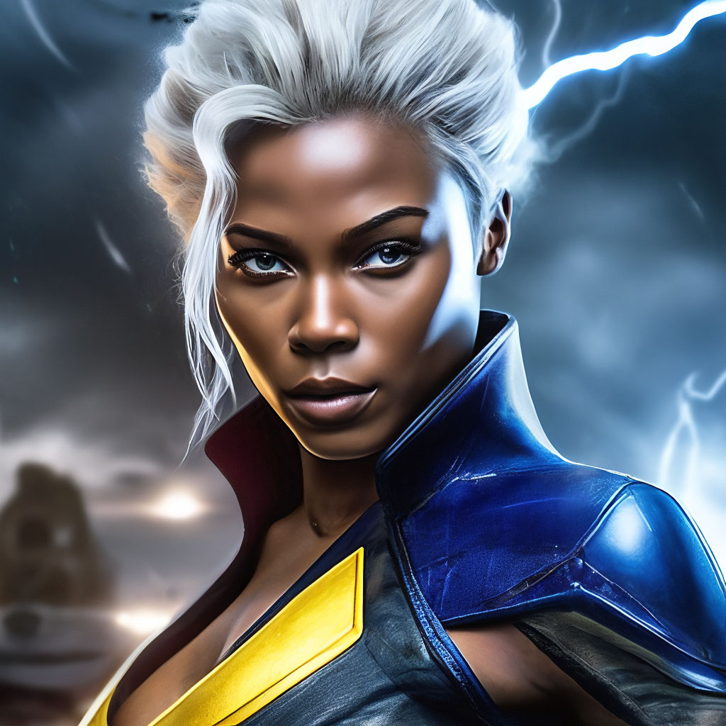 "Alexandra Shipp in Ororo Munroe storm x-men costume marvel, fight ...