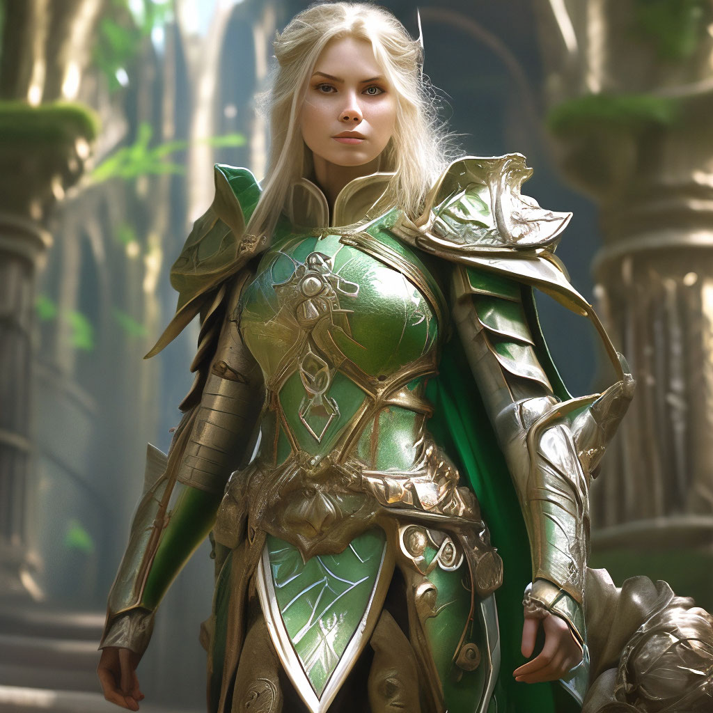 "Epic elf of the earth element, superrealism, high detail, green, in ...