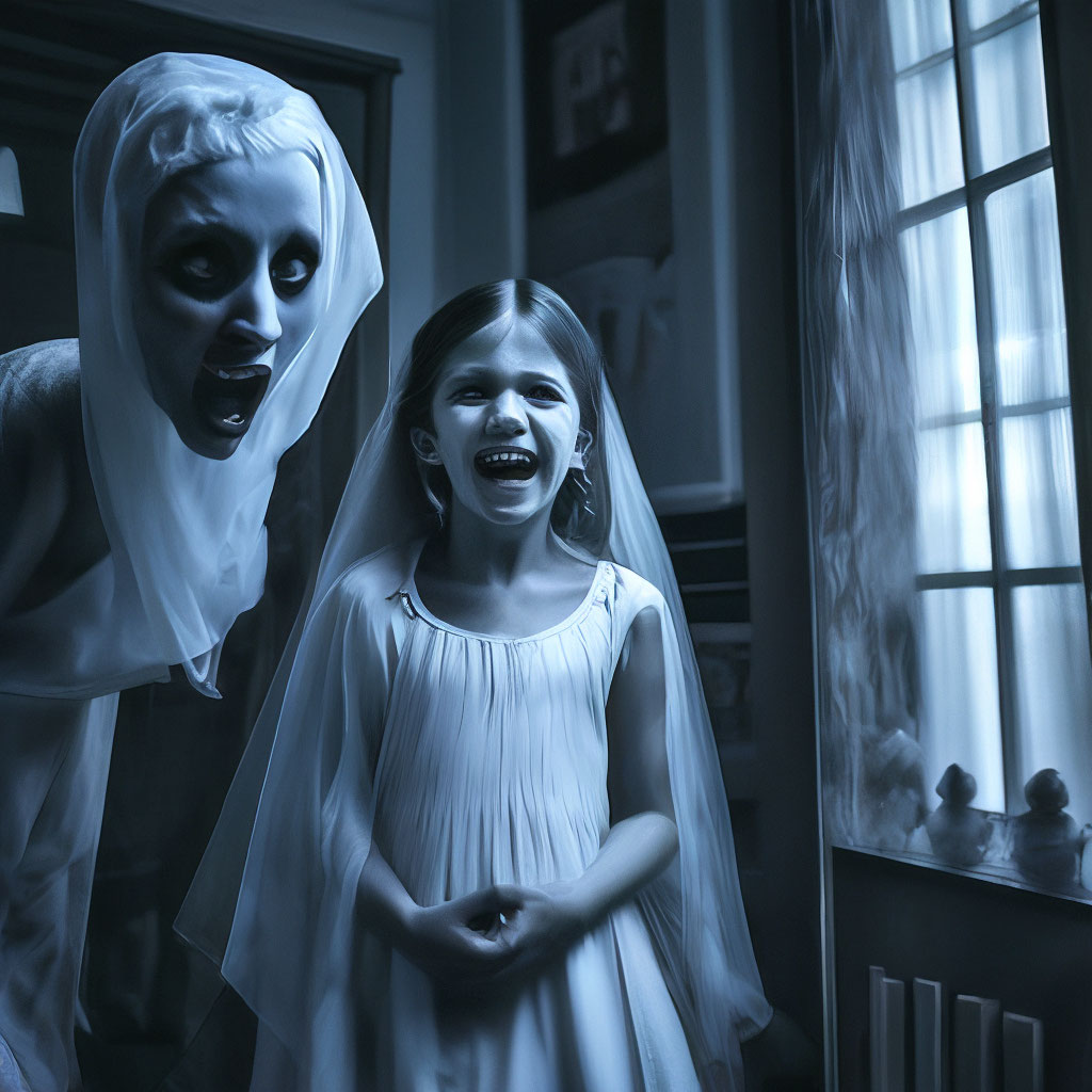 "🕸️👁️ The girl is crying, The house is filled with ghosts on the 2nd ...
