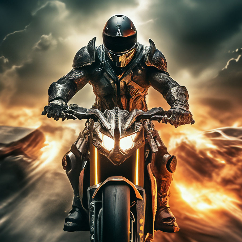 "Doomsday rider,, aesthetically pleasing, beautiful, realistic, high ...