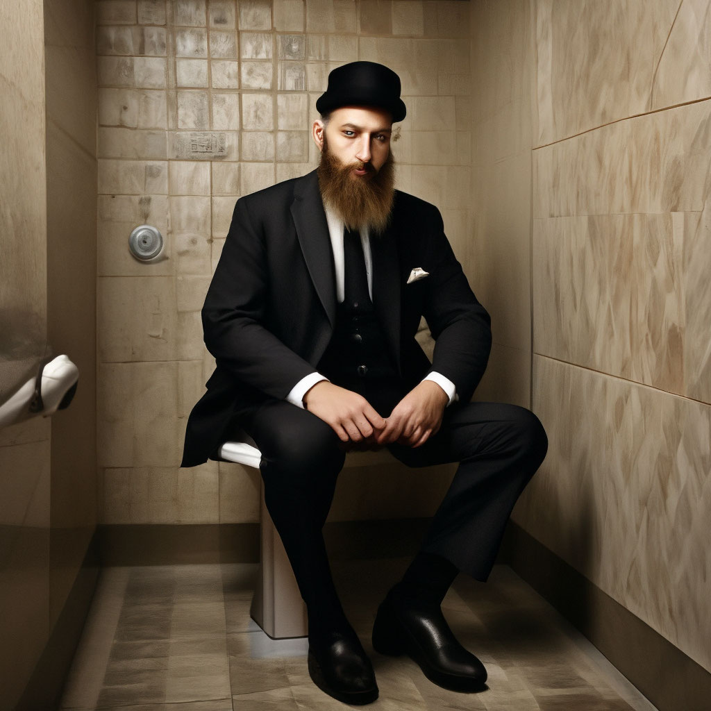 "Memo in the toilet in one Jewish family, Don't just sit there, think ...