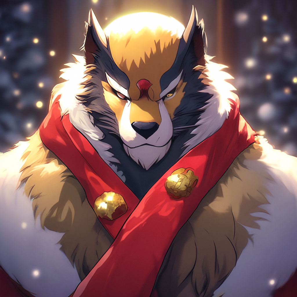 "Santa Claus fluffy wolverine, hyperdetalization, beautiful" — image ...