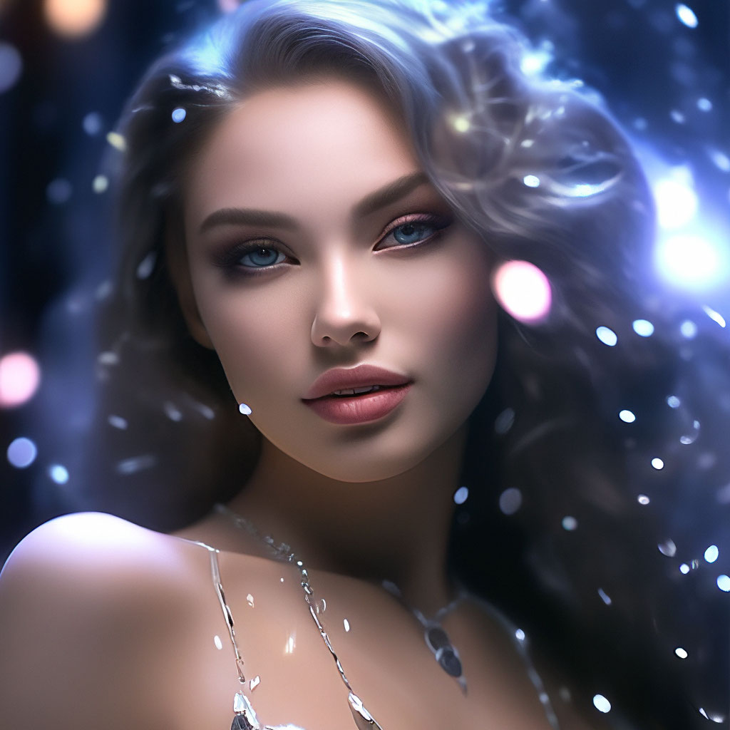 "Fabulously beautiful,soft light, glitter, professional photo ...