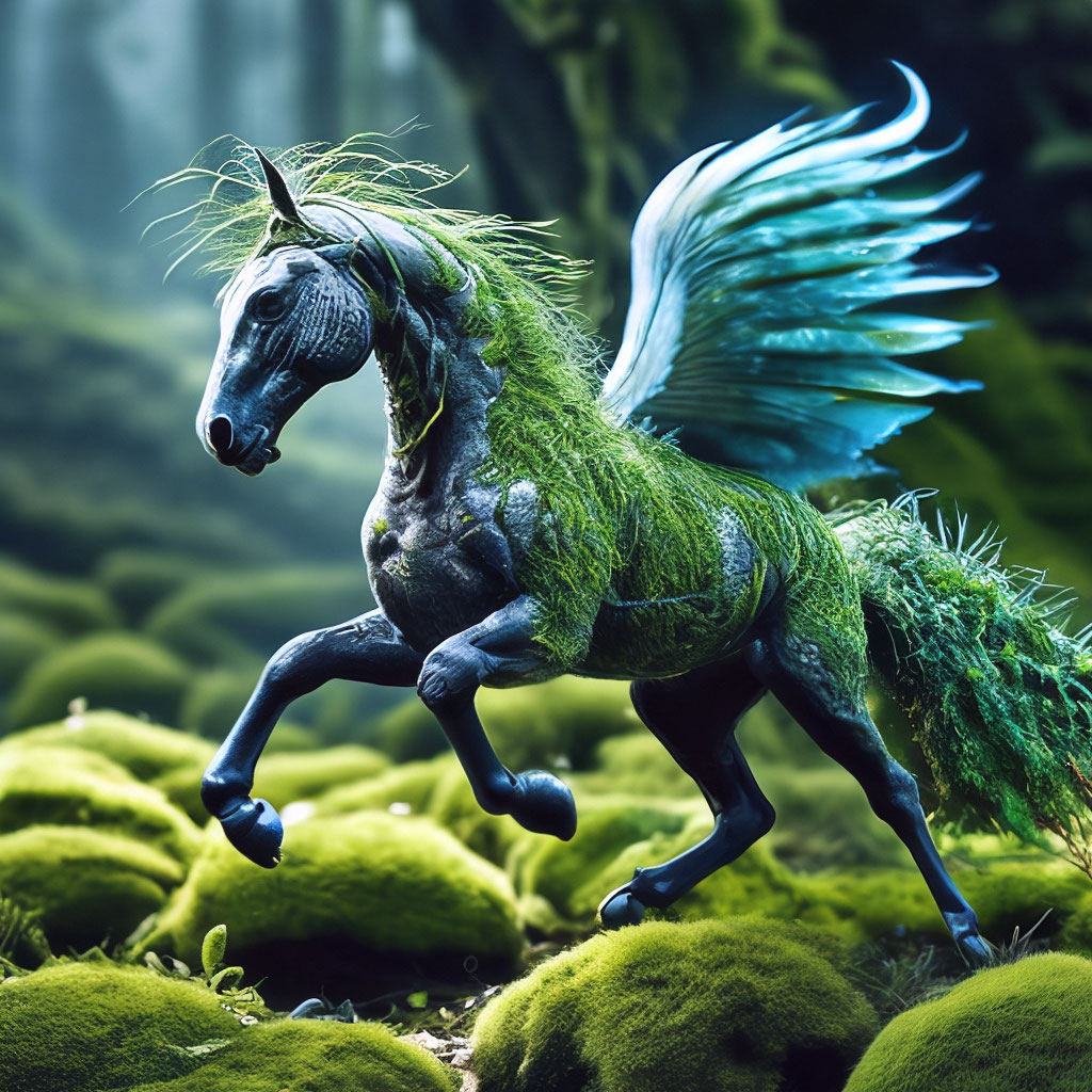 "Horse-Betta splendens, mutant, horror, scary, hybrid horse and Betta ...
