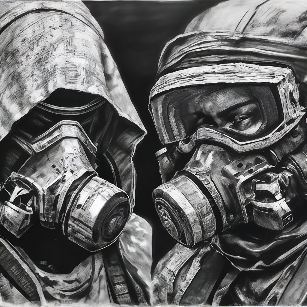 ""black stalker" (deep hood, rifleman's equipment against "monolith ...