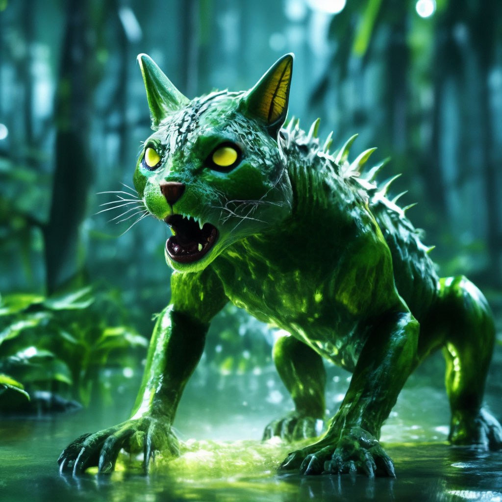 "The purest transparent green shades of color with lemon-colored gaps ...