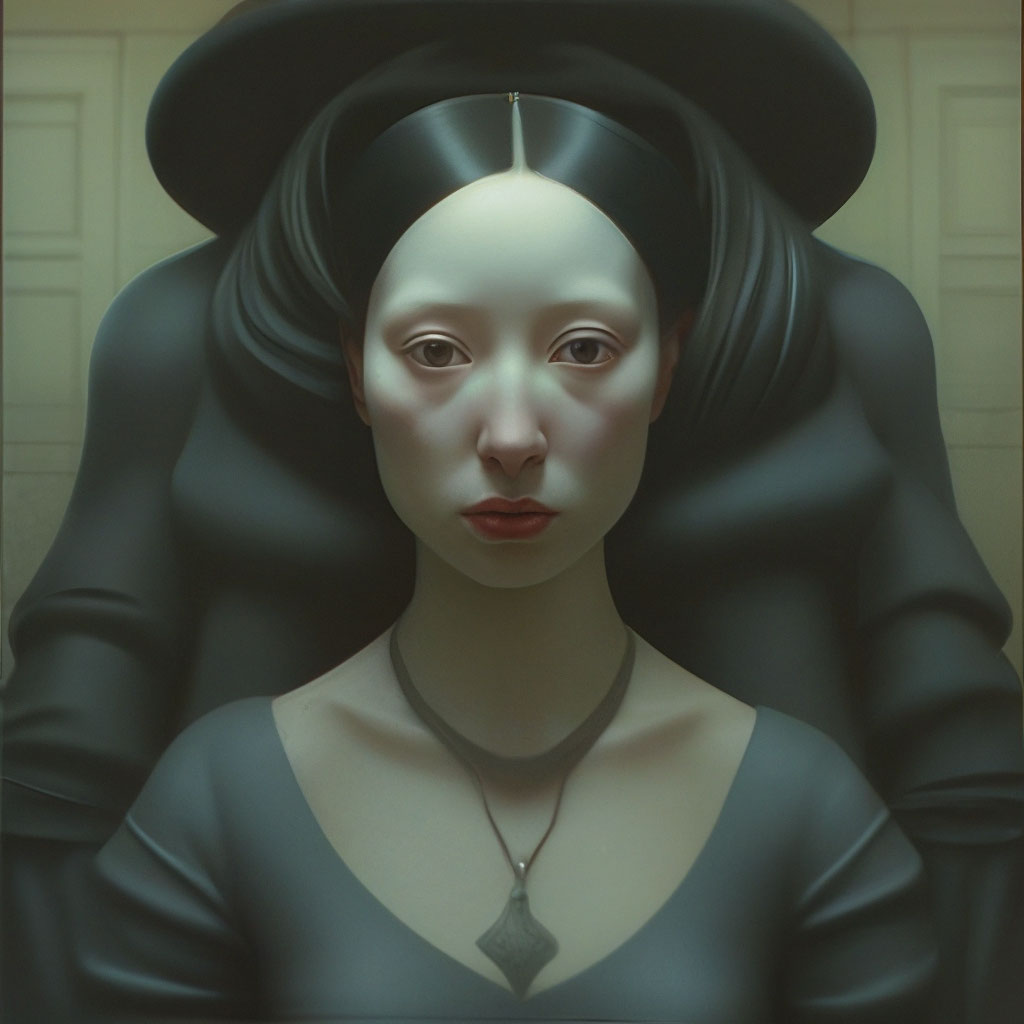 "You don't have a face on you" — image created in Shedevrum