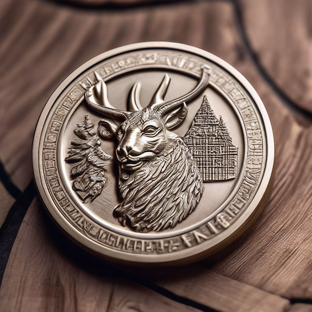 "Coin of Europe 2050 obverse and reverse Jägermeister" — image created ...