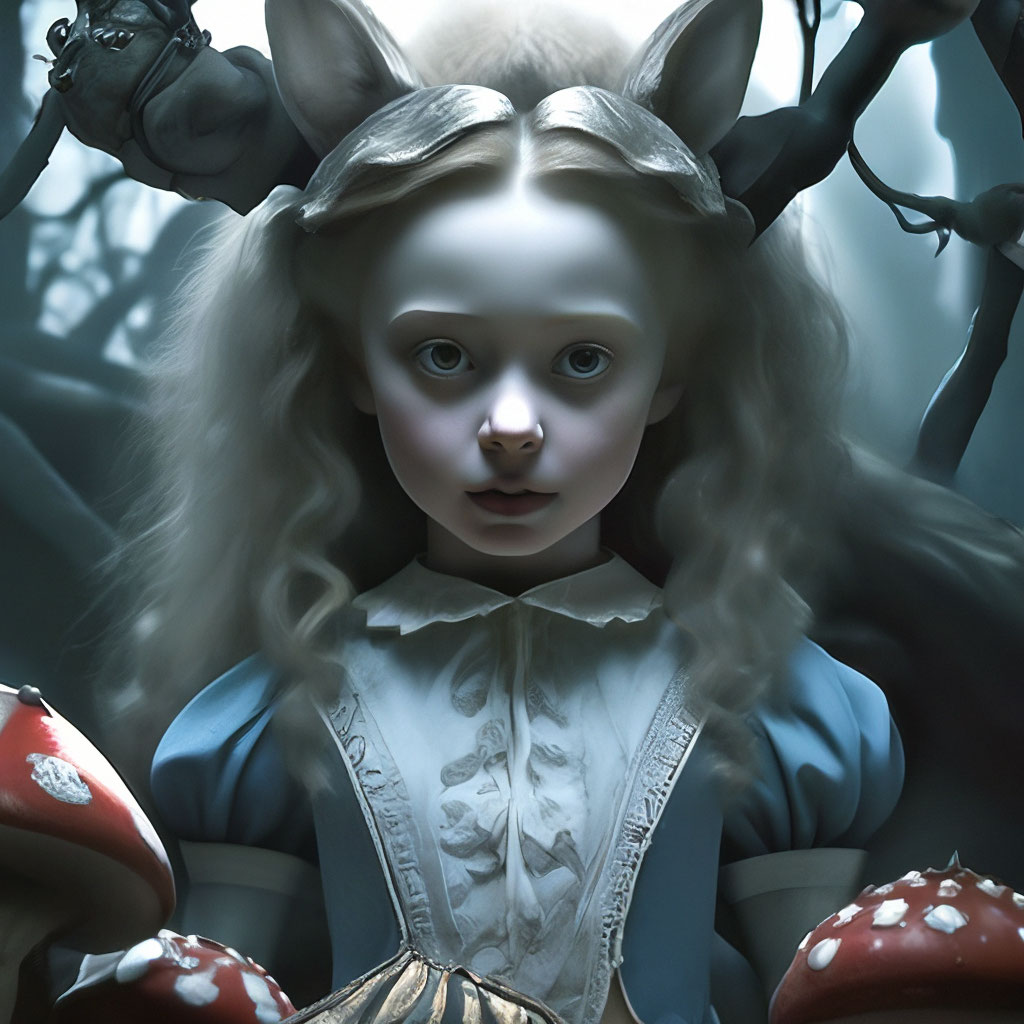 "Alice in Wonderland is a mythical creature. the face of an 18-year-old ...