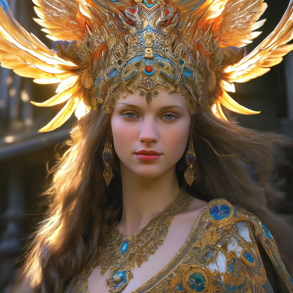 "Sirin bird, virgo bird, bird of paradise, wings instead of hands ...