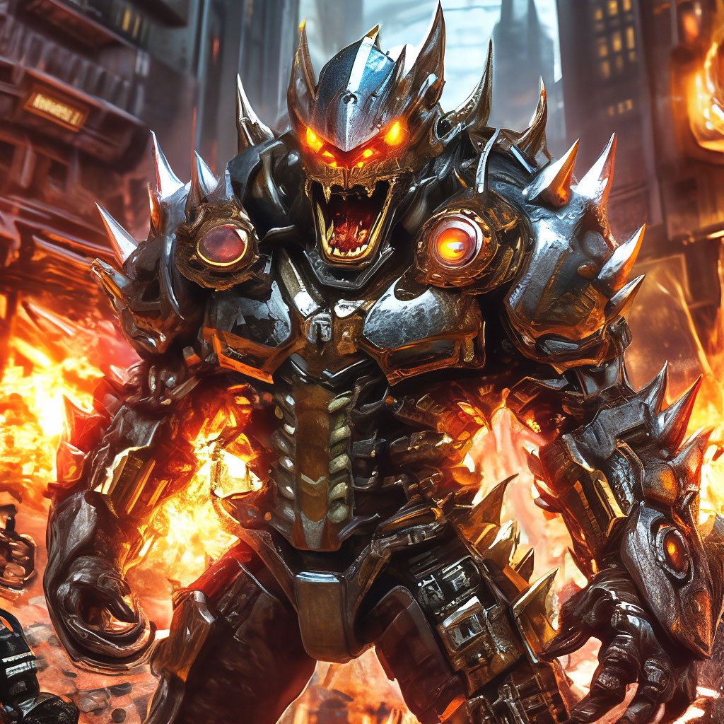 "Adamantine ultra frenzied diesel, steampunk, superhero monster ...