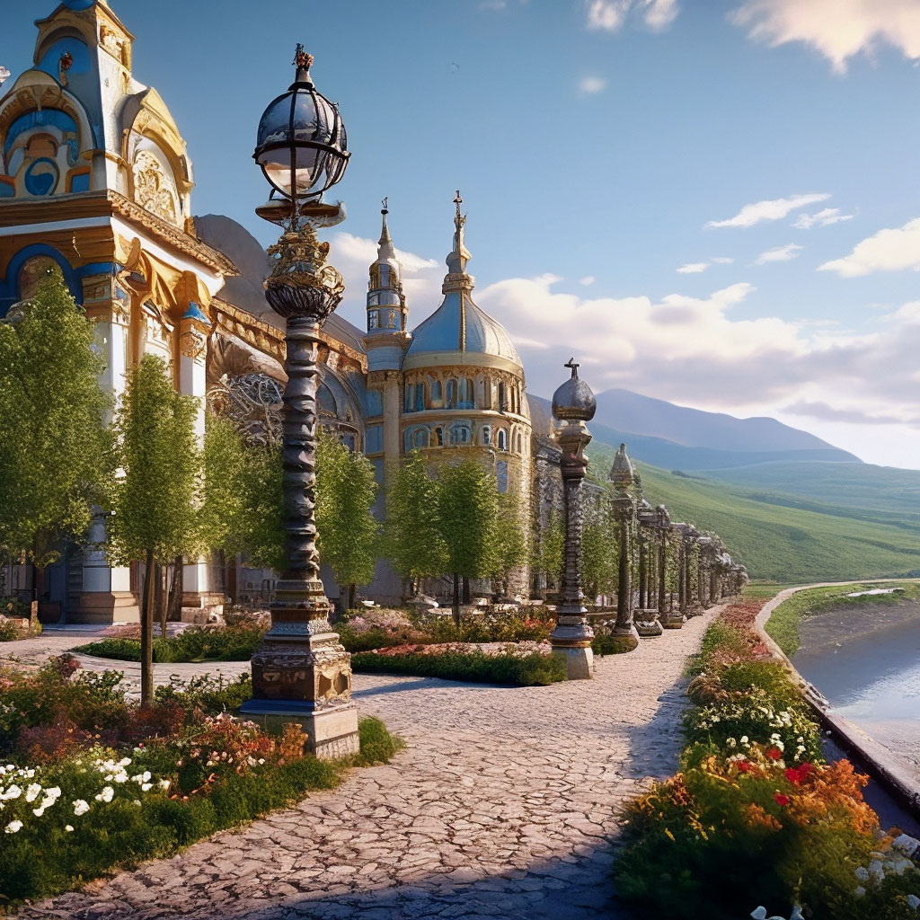 "Megapolis, Saracen style, elemental ancient Russian architecture ...