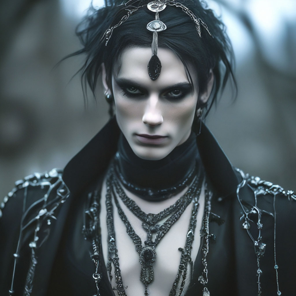 "The guy, Charon, looks straight, thin face, chains and stones in his ...