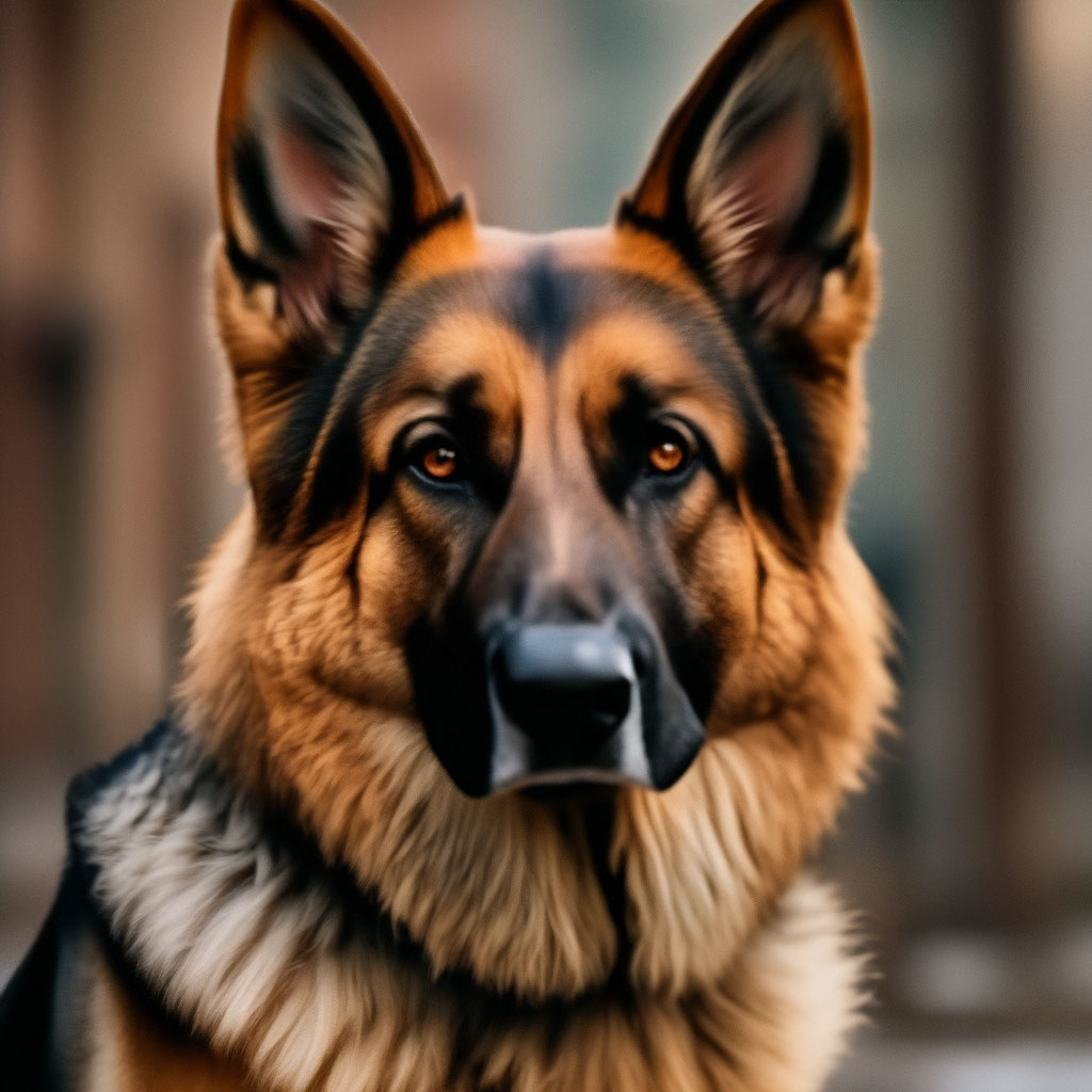 "German Shepherd from the movie Mukhtar" — image created in Shedevrum