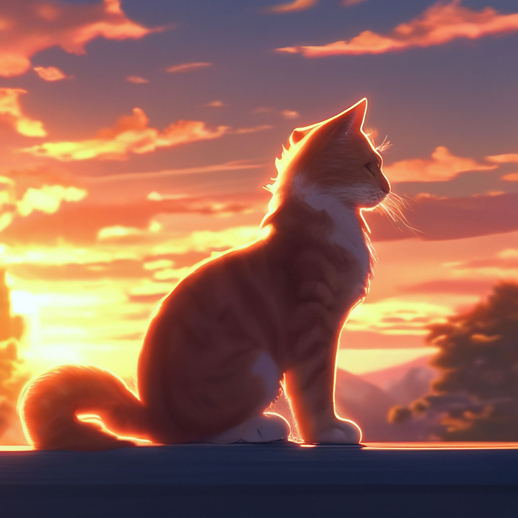 "A realistic beautifully ironed cat with a reddish-brownish hue and a ...