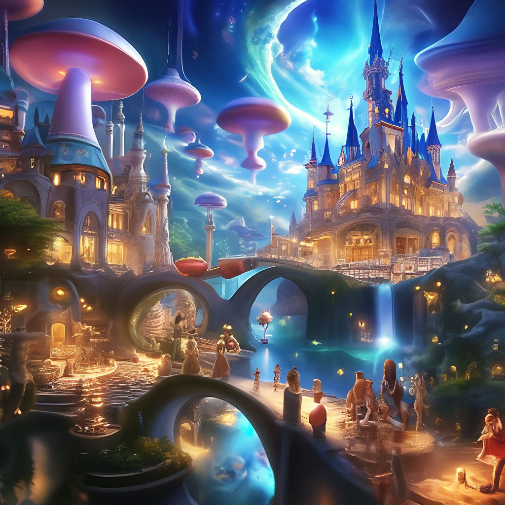 "The Magical World" — image created in Shedevrum