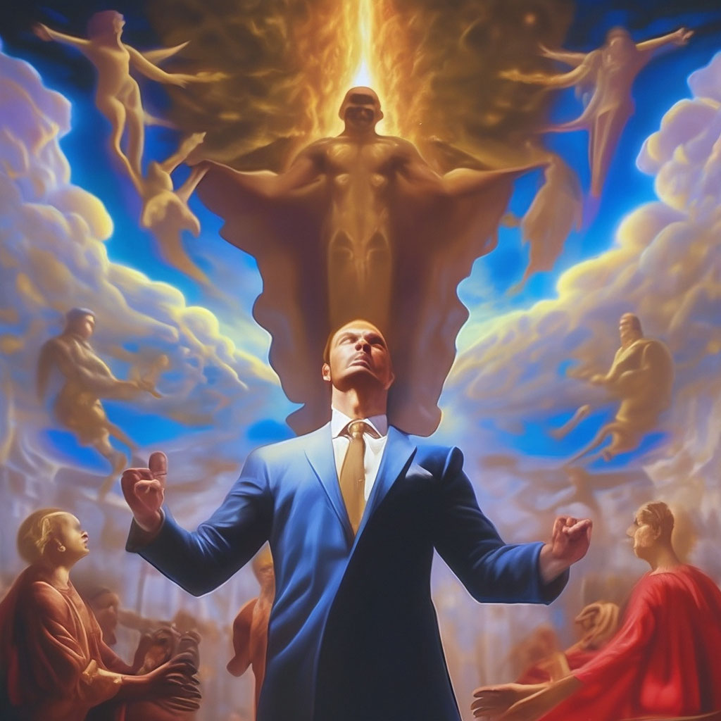 "The human ego consists of power" — image created in Shedevrum