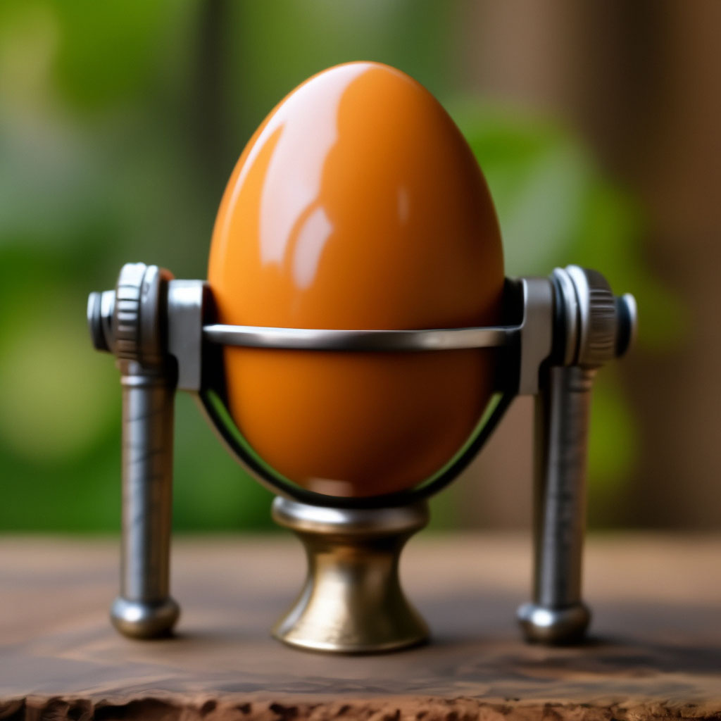 "Slavic egg clamp" — image created in Shedevrum
