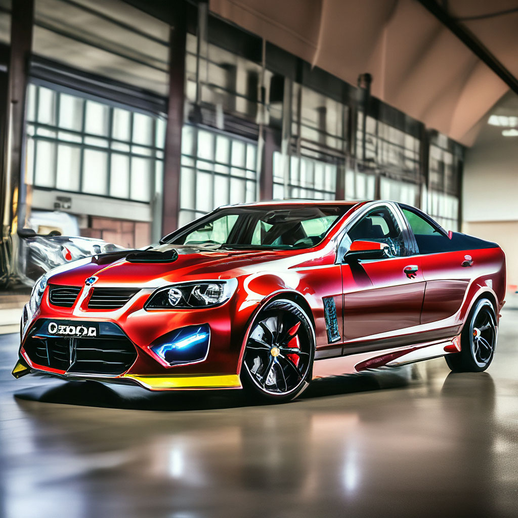 "HSV Maloo Pickup 8k with tuning" — image created in Shedevrum