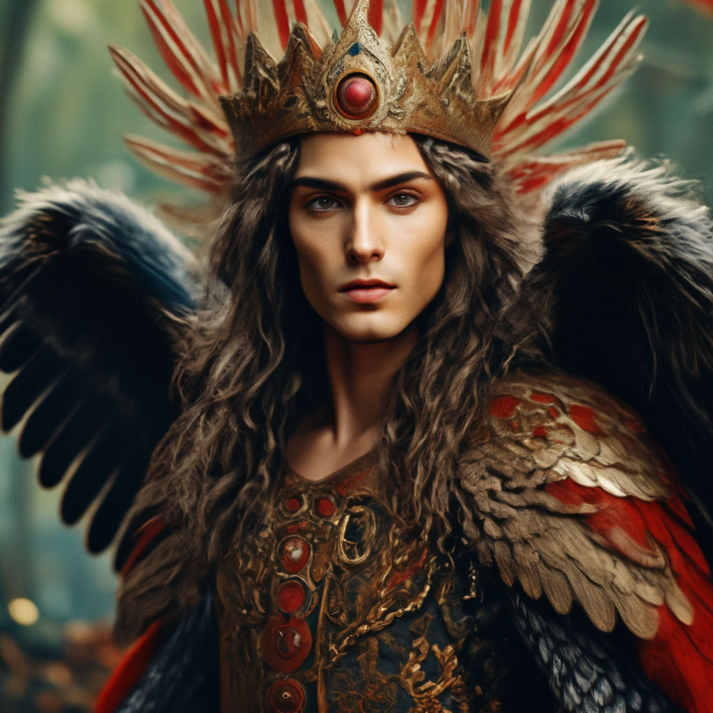 "Gamayun bird, 4k, realistic, high resolution, high detail, bright ...