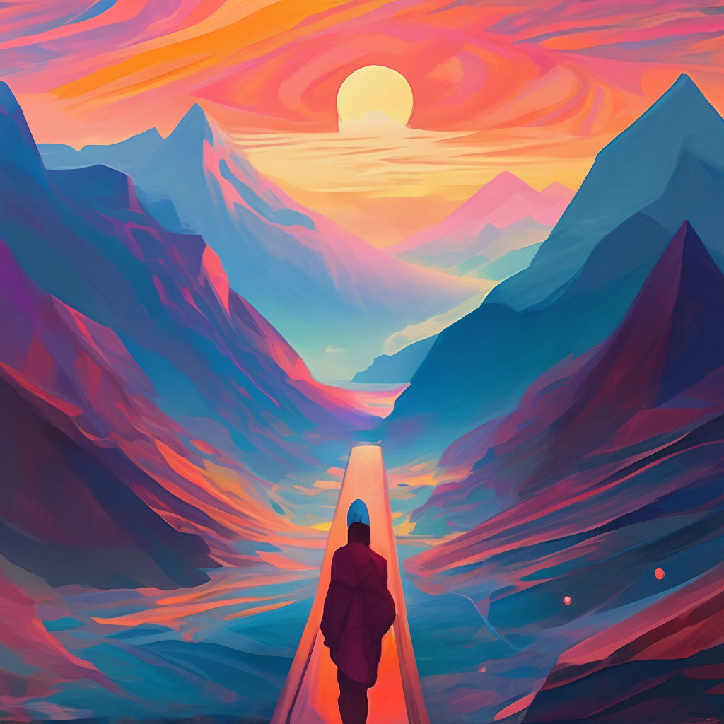 "Everything will pass, what will not pass will come" — image created in ...