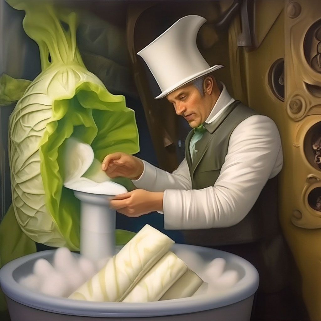 "Mr. Cabbage has a competitor, he paints toilet paper not with gouache ...