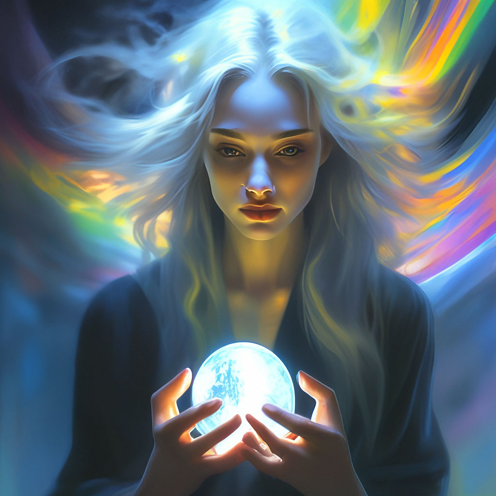 "Psychic, portrait. creative, something. power. power. the unknown ...