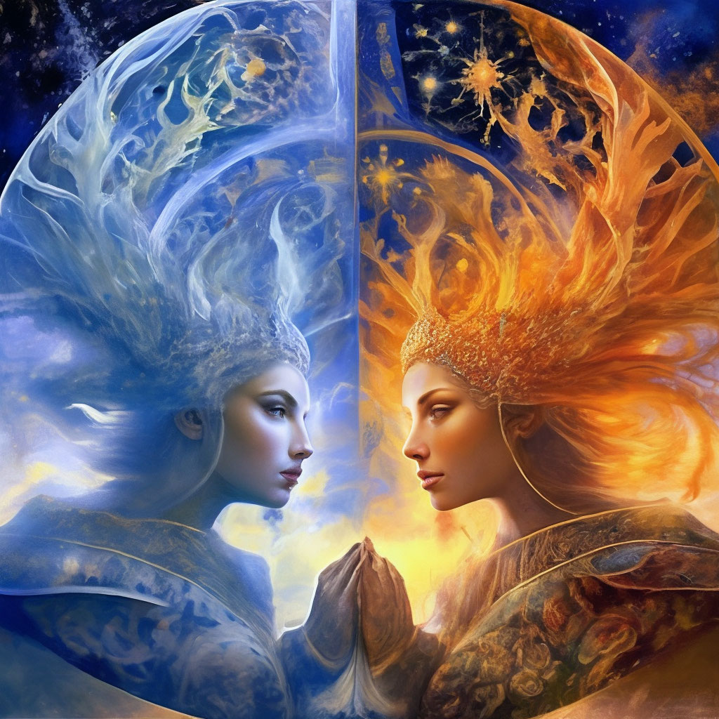 "Fantasy, magic, virtuoso, sketching, enamel painting, decorative, folk ...