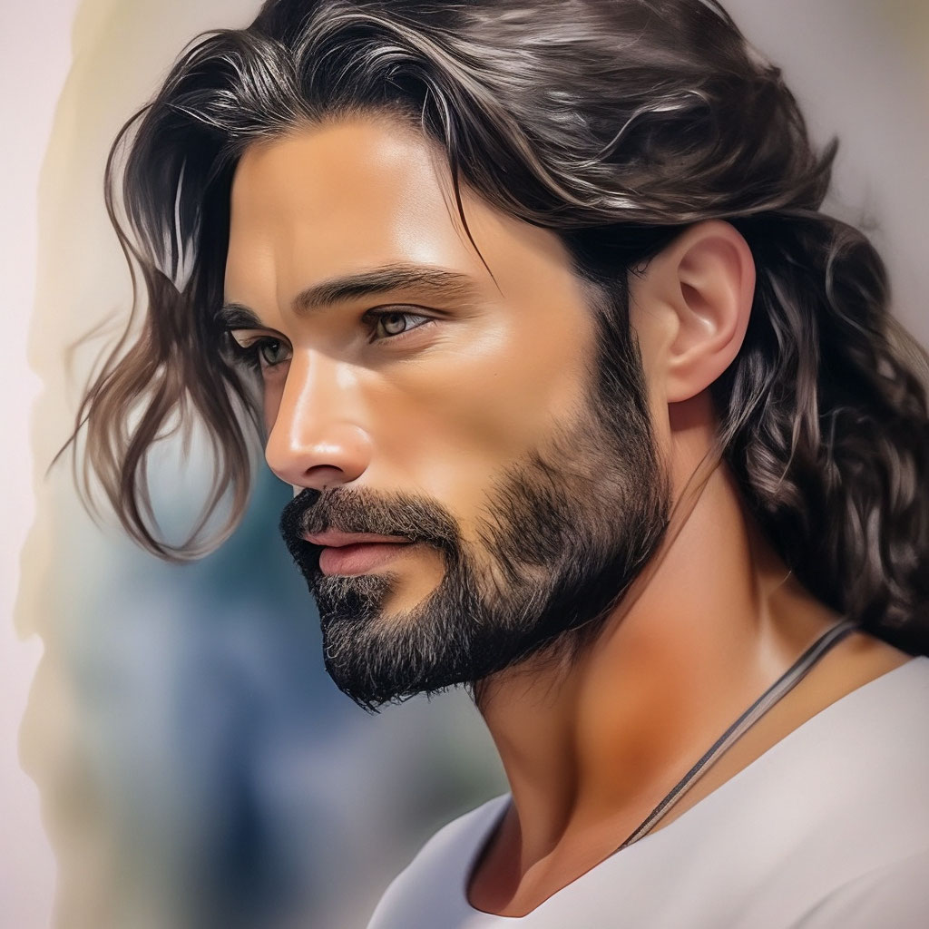 "Aesthetic, profile view from afar#The Art of Watercolors#A very brutal ...