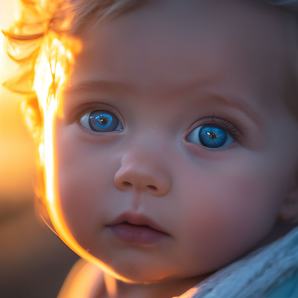"Crystal baby,indigo baby incredible beauty, wise look, eye focus, high ...