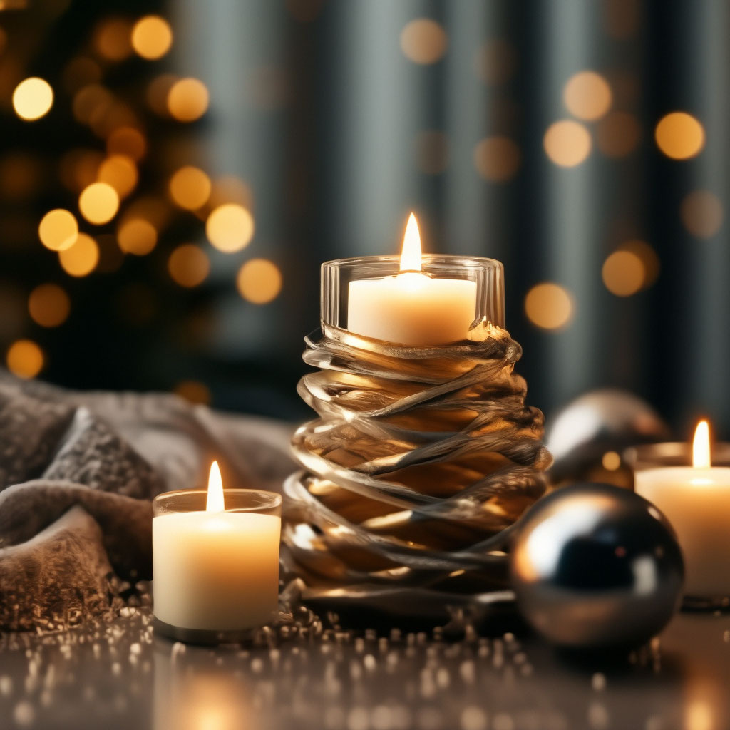 "Magical Christmas tree in the form of fabric made of reflective ...