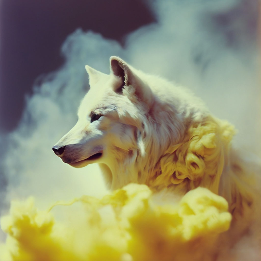 "Reality is woven out of smoke, a yellow, white wolf out of smoke ...