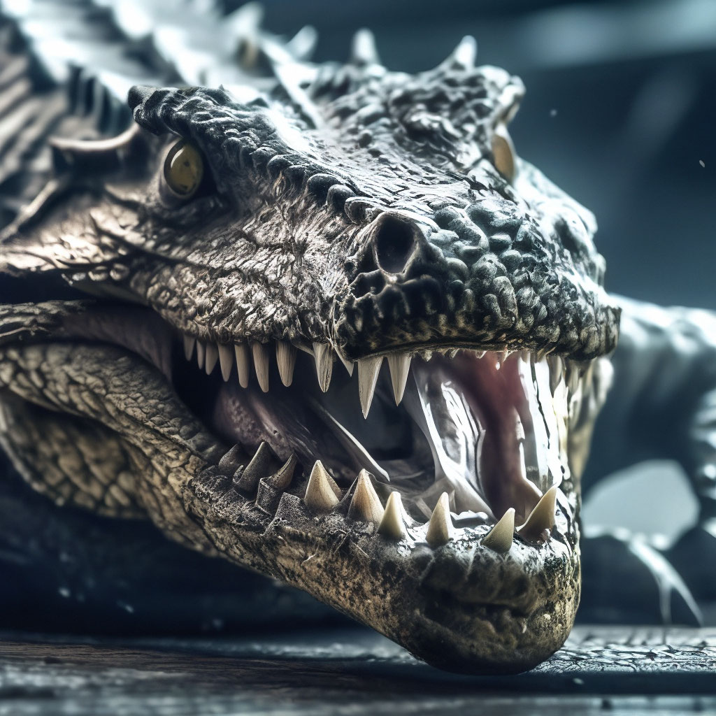 "The most terrible crocodile gene,metamorphosis,horror,complex details ...