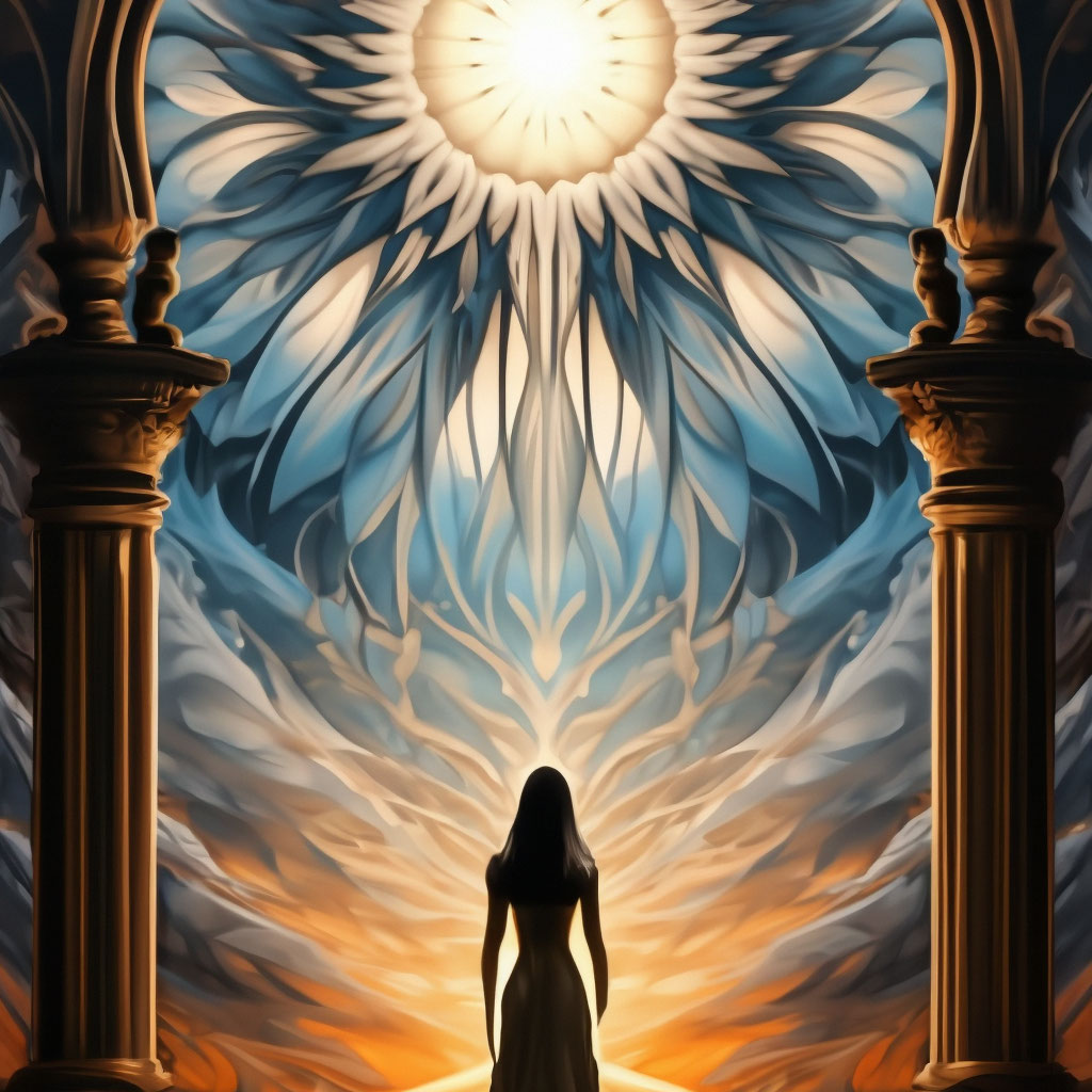 "Epic canvas in style of Illustrator by Judy Chicago Attribute ...
