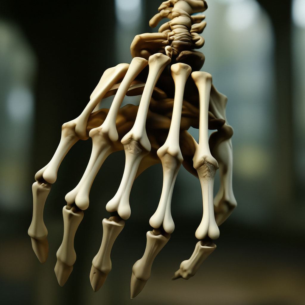 "Bone Hand" — image created in Shedevrum
