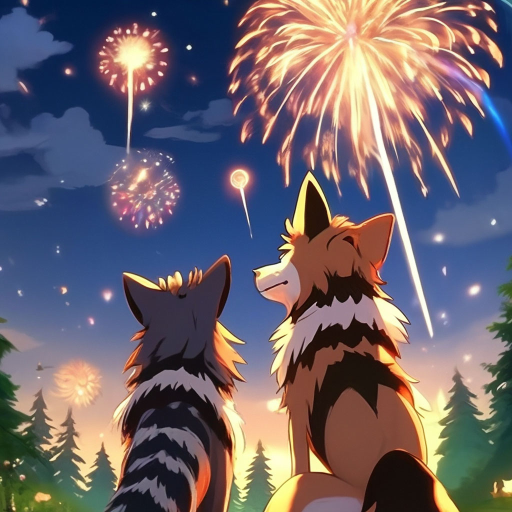 "Two cute feminine furry she-wolves, long straight brown hair, looking ...
