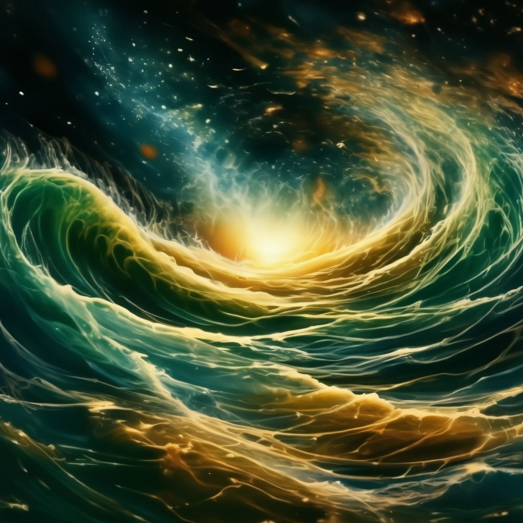 "The universal information field, the waves of space and time, the ...
