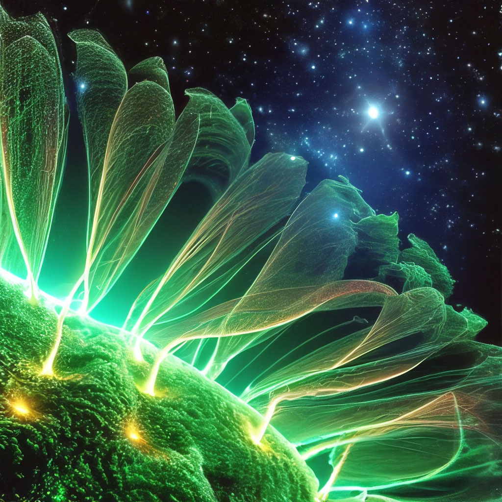 "3d detail,spectral variable, crescent-shaped emission lines of the ...