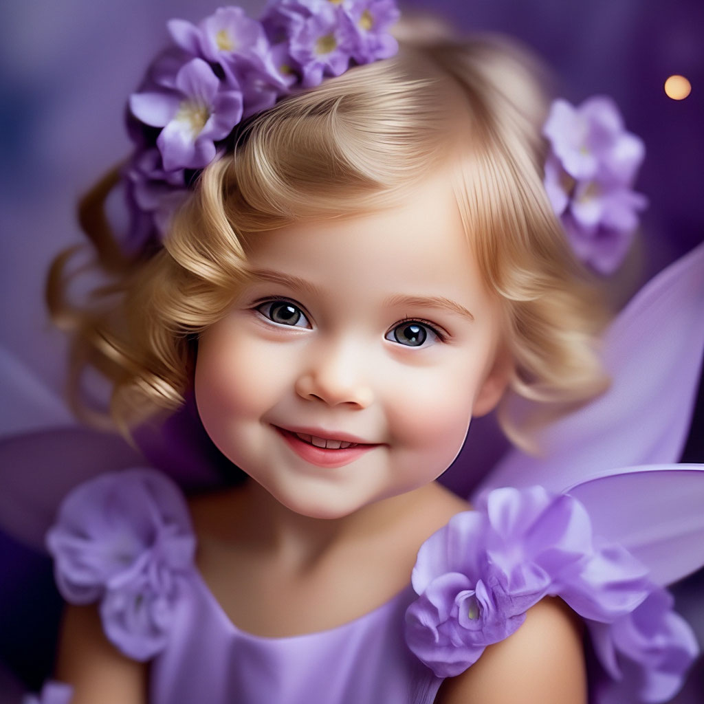 "Portrait of an amazingly beautiful cute baby, 3 years old cheerful ...
