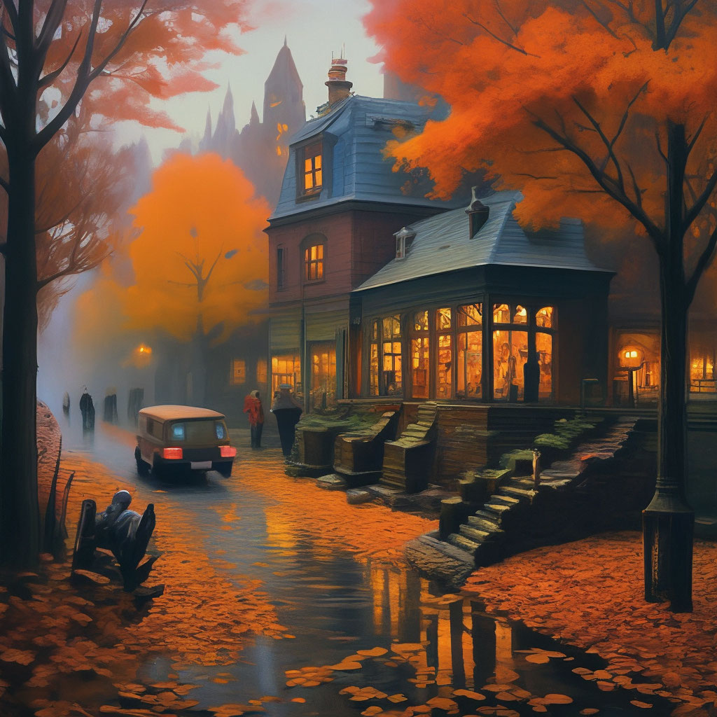 "The beginning of November" — image created in Shedevrum