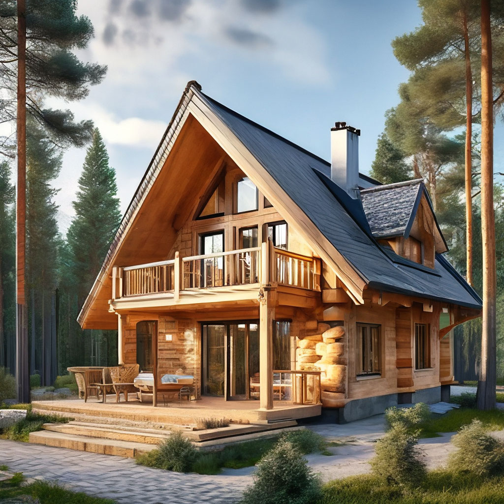"A small hut for @ya_natal_ka_m compact 2-storey log cabin with a ...