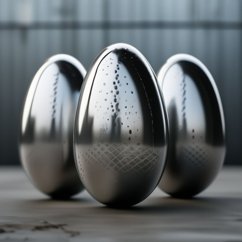 "Steel Eggs 2" — image created in Shedevrum