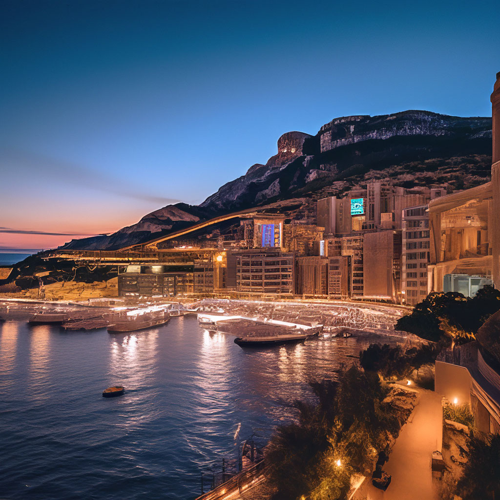 "Monaco,evening, , mountain dereg, beautiful, aesthetically pleasing ...