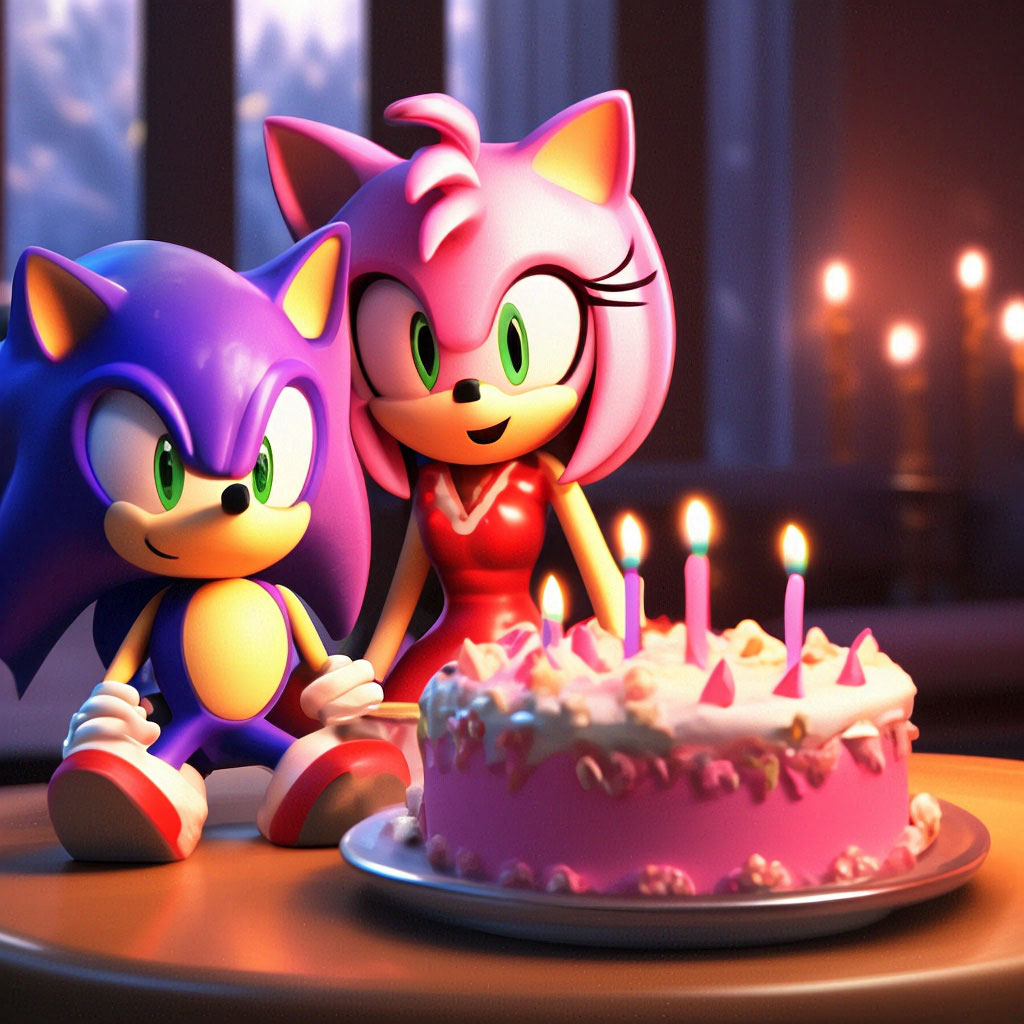 "Amy Rose the Hedgehog is the leader of the Sonic Team, very cute ...