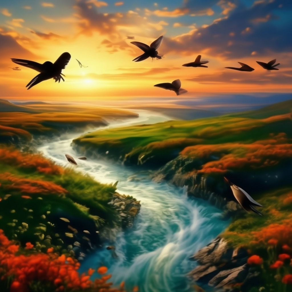 "The birds are gathering in flocks again, A long road awaits them ...