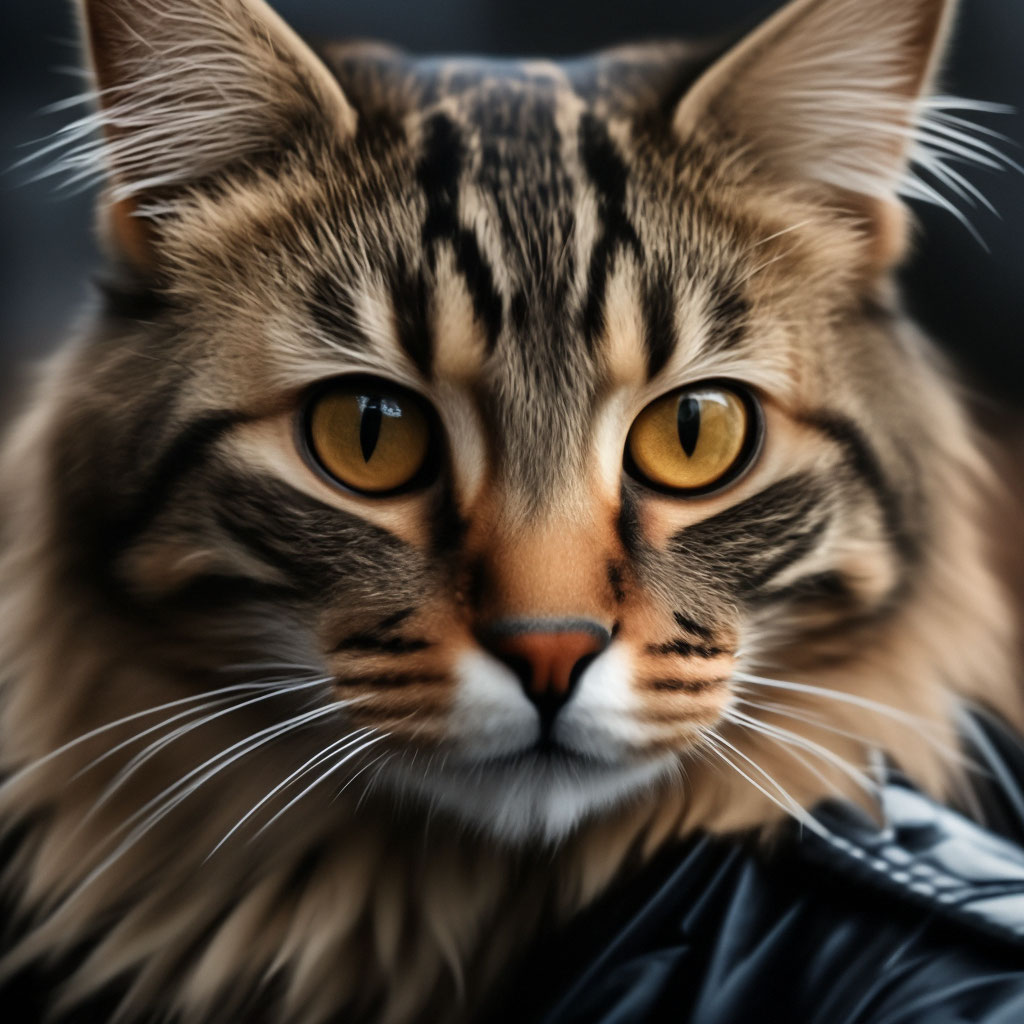 "Hyperrealism brutal fashion cat realistic 3-D" — image created in ...