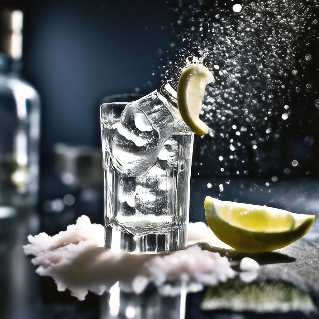 "Vodka with salt 64k" — image created in Shedevrum