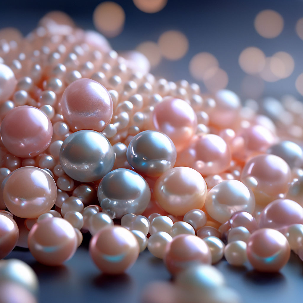 "Delicate pearls, fabulous color,fantasy art, mixing of styles ...