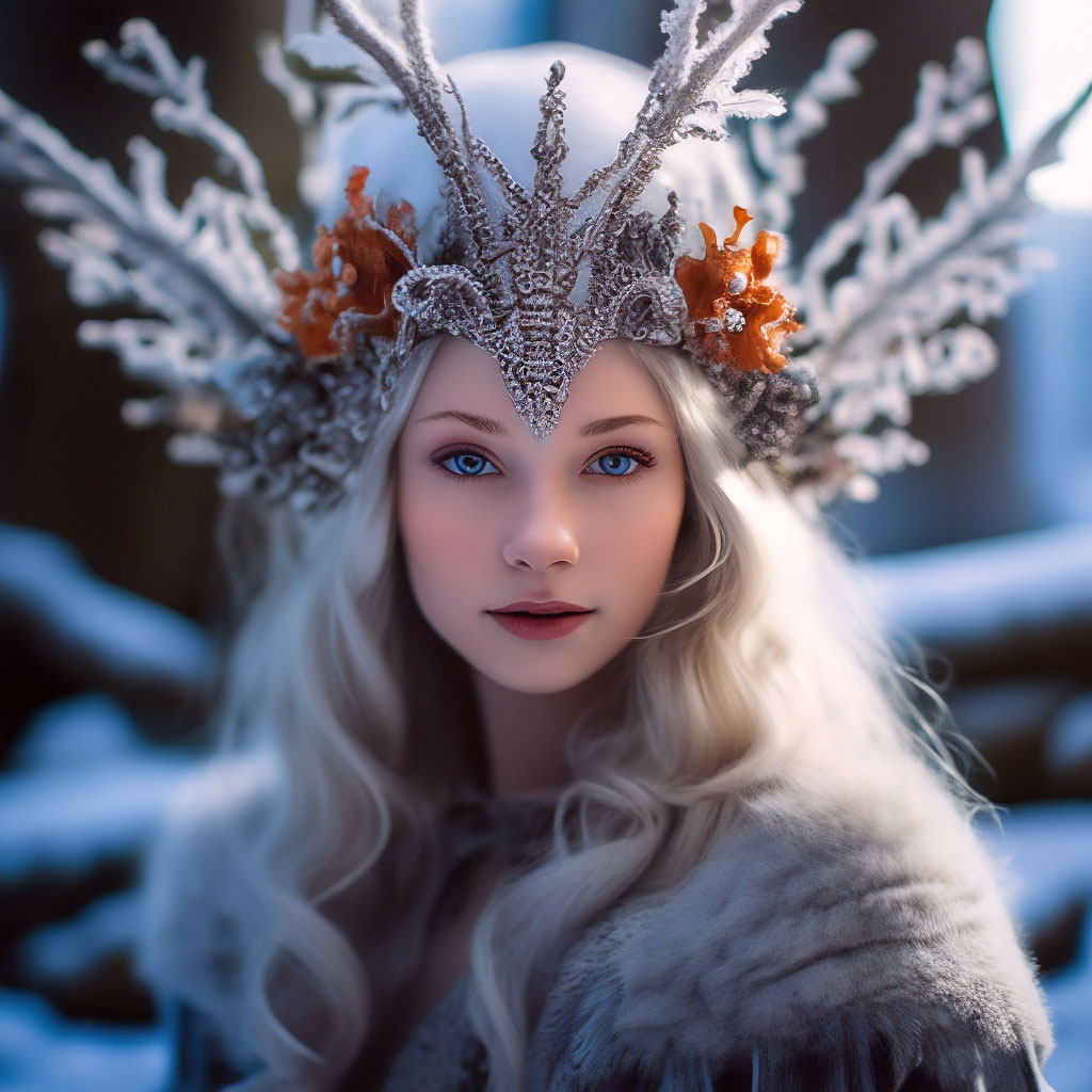 "Fairy of january" — image created in Shedevrum